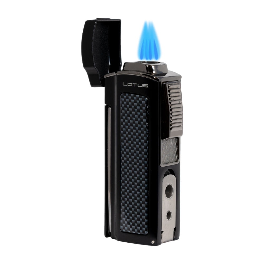 Lotus Dominator Quad Torch Table Lighter Black - Walmart.com