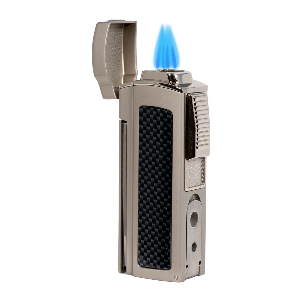Lotus Dominator Quad Torch Table Lighter Nickel - Walmart.com