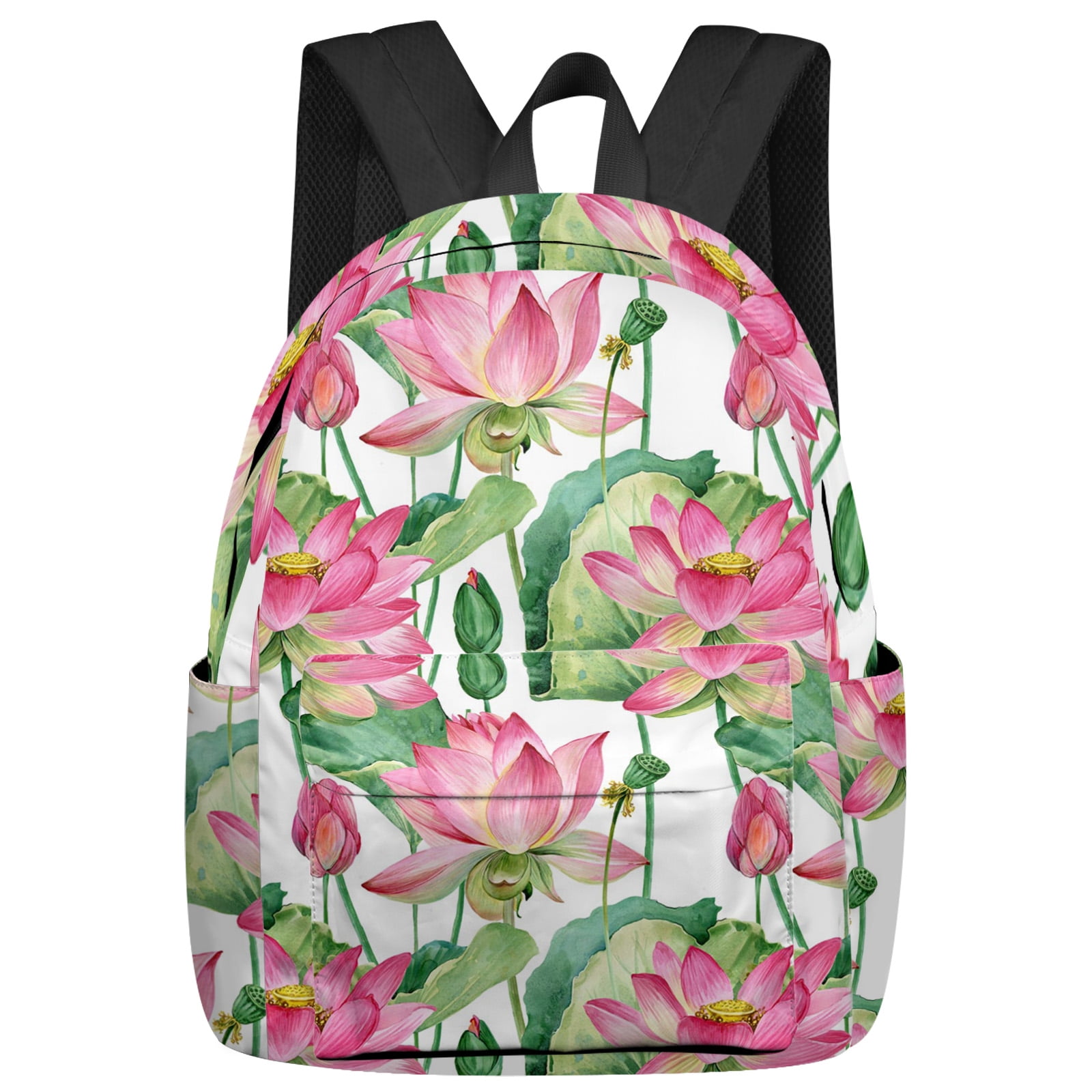 Lotus Fine Art Intensive Feminina Backpacks Teenagers Student Bags Laptop Backpack Men Women ...