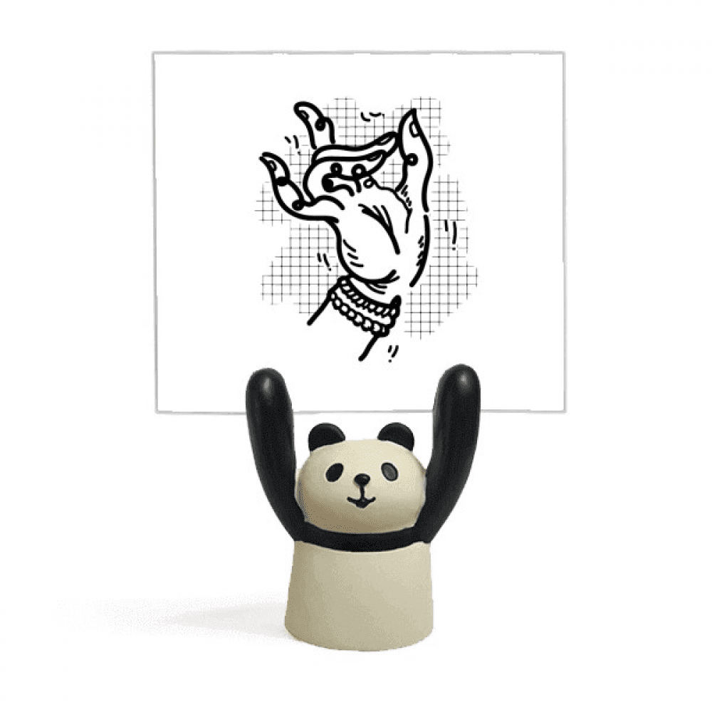 Lotus Fingerprint Mudra Motion Memo Holder Cartoon Animal Panda Stand ...