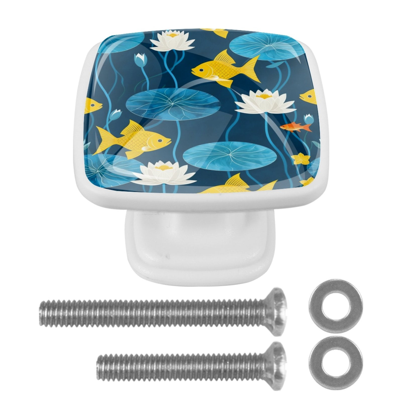 Lotus Fish Cabinets Door and Drawers Knobs Pulls,Furniture Handles ...