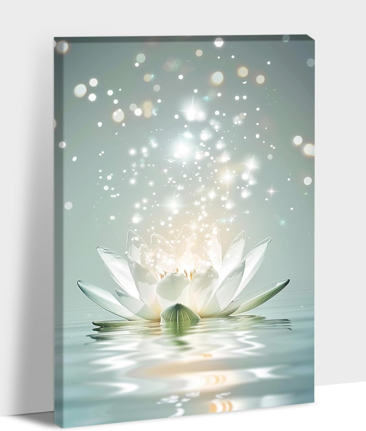 Lotus Floral Pictures Wall Art, Zen Canvas Prints Wall Decor, Lotus ...