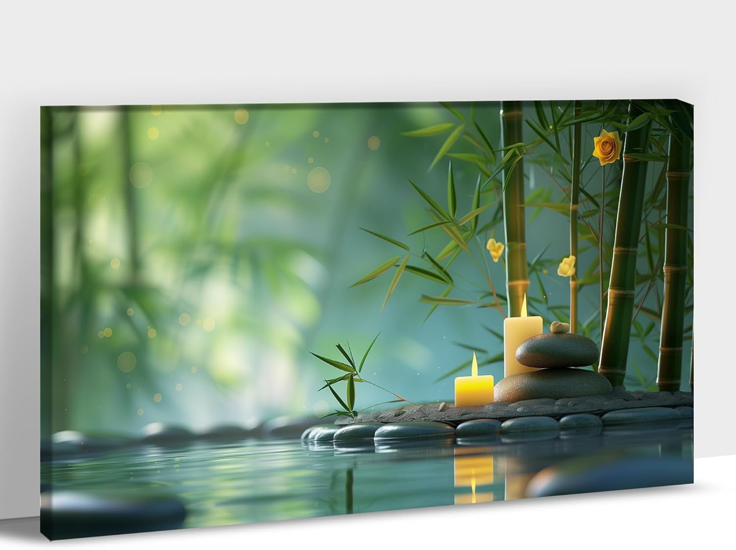 Lotus Floral Pictures Wall Art, Zen Canvas Prints Wall Decor, Lotus ...