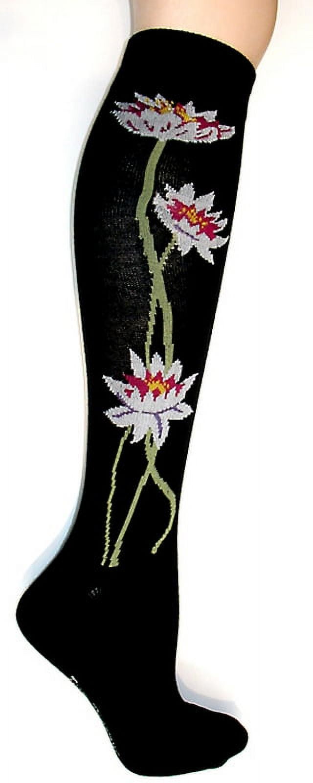 Lotus Flower Knee High Socks - Walmart.com