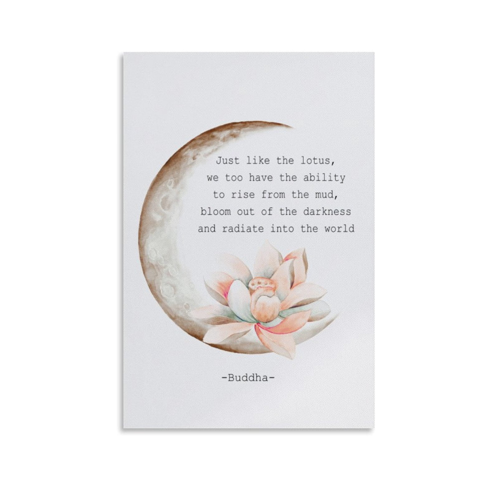 Lotus Flower Poster Wall Art Canvas Aesthetic Music And Movies ...