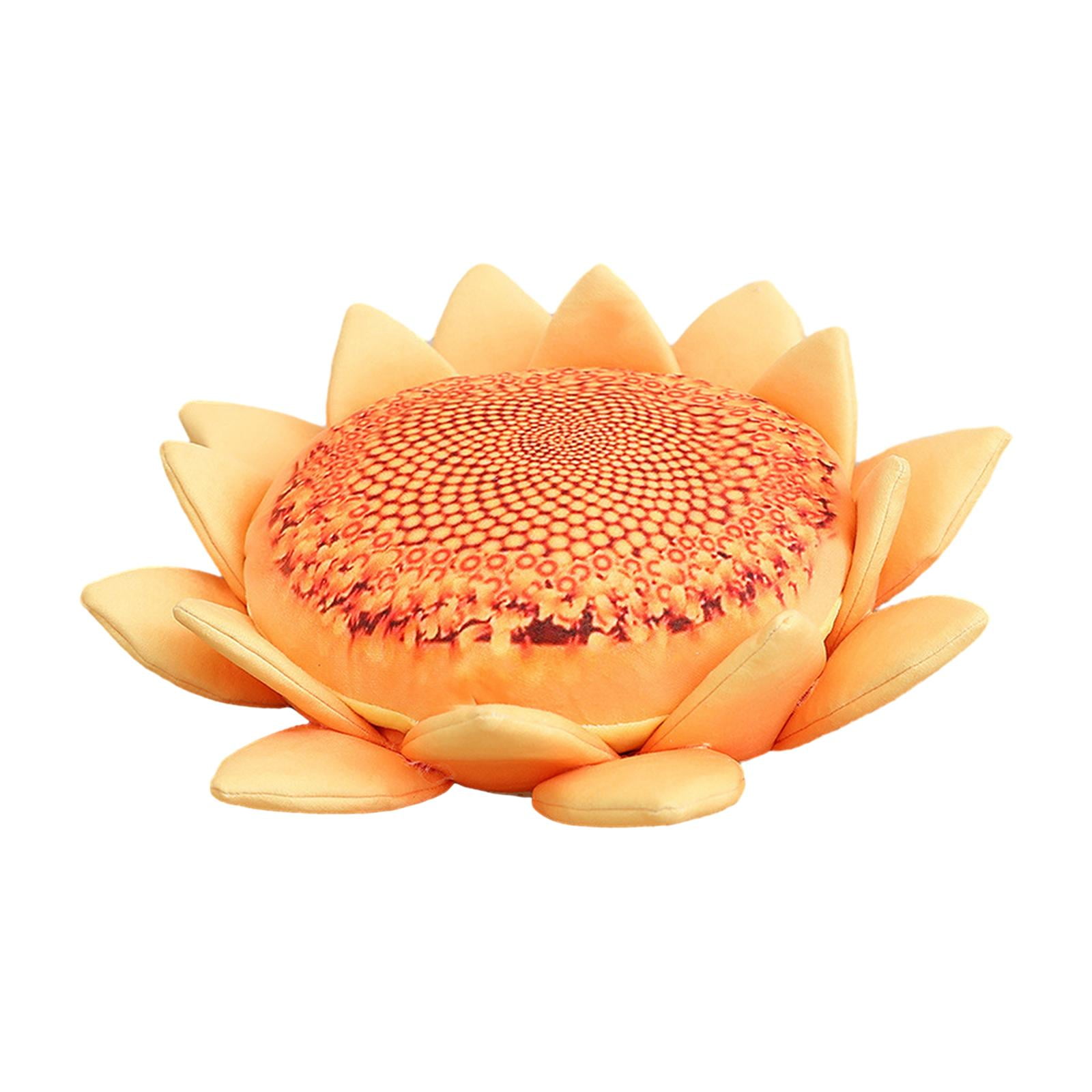 Lotus Flower Shape Cushion Round Floor Cushion Pouf for Dining Chair ...