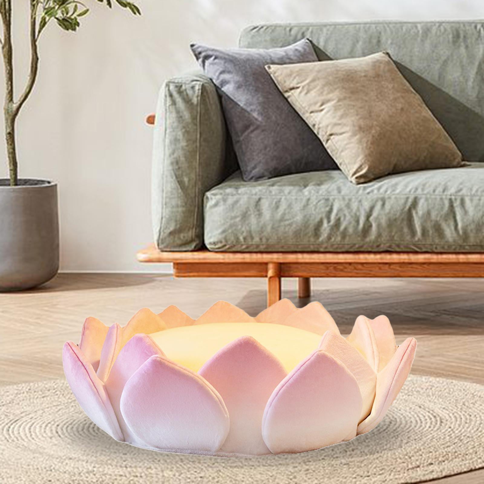 Lotus Flower Shaped Cushion, Comfortable Floor Pillow, Removable Tatami ...