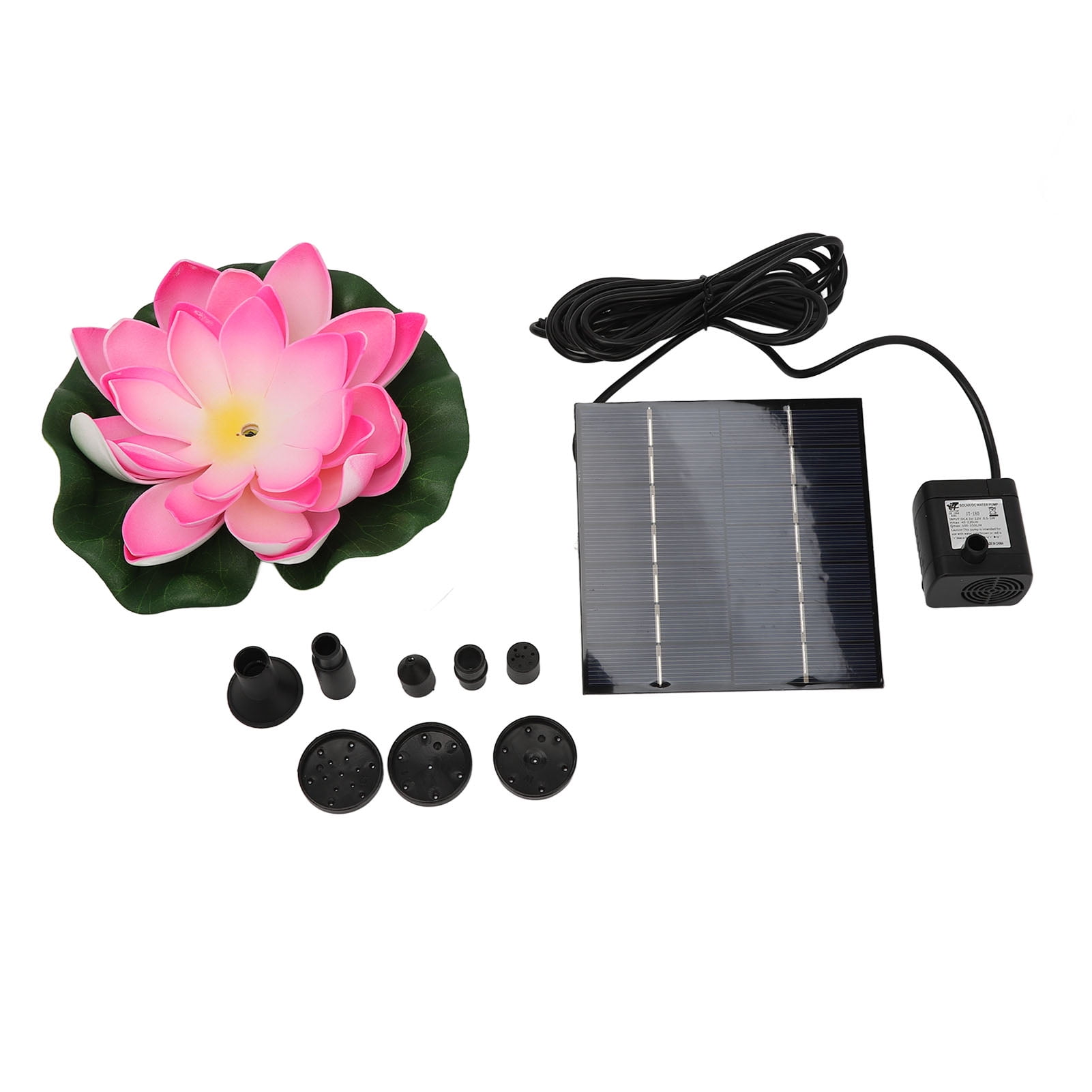 Lotus Flower Solar Water Pump Landscaping Floating Solar Bird Bath ...