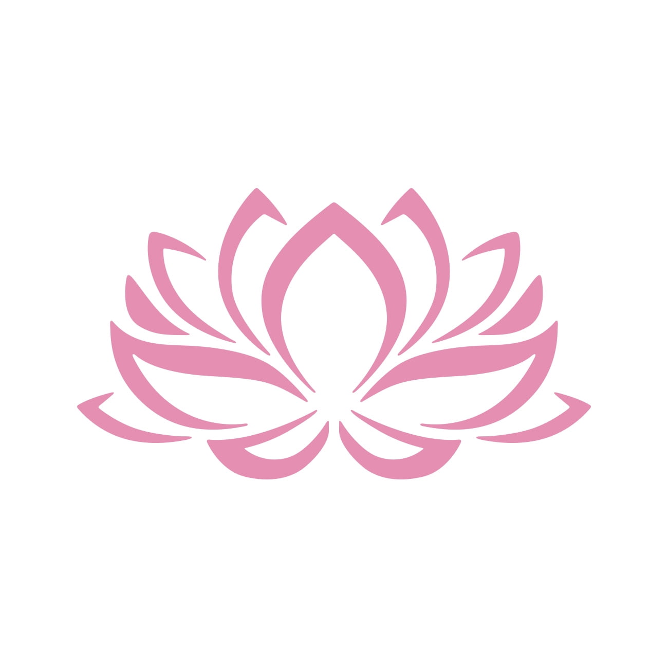 Lotus Flower Sticker Decal Die Cut - Self Adhesive Vinyl - Weatherproof ...