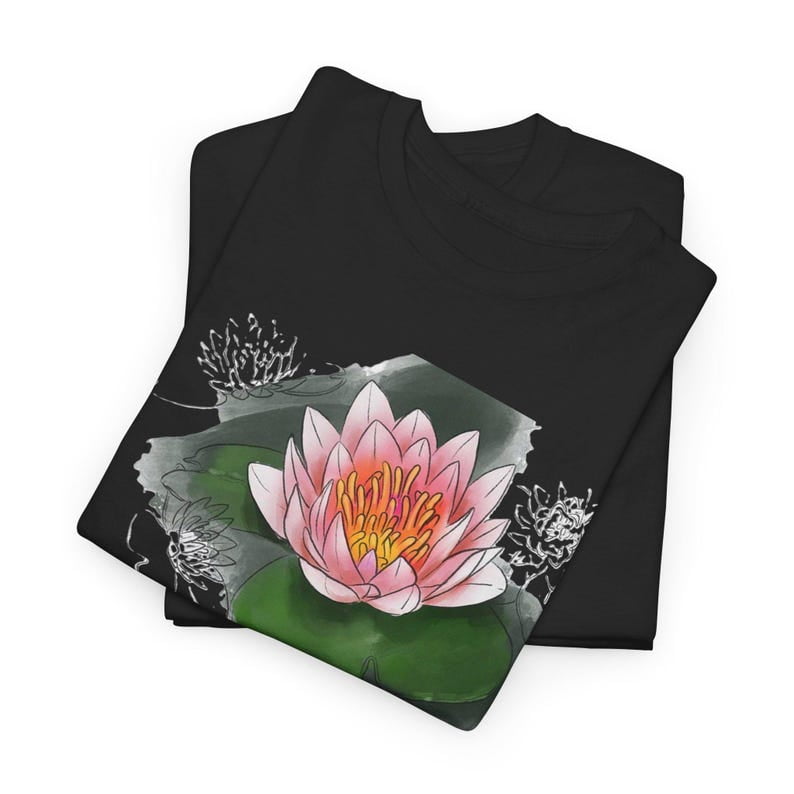 Lotus Flower T-Shirt, Mockup in Various Colors - Walmart.com