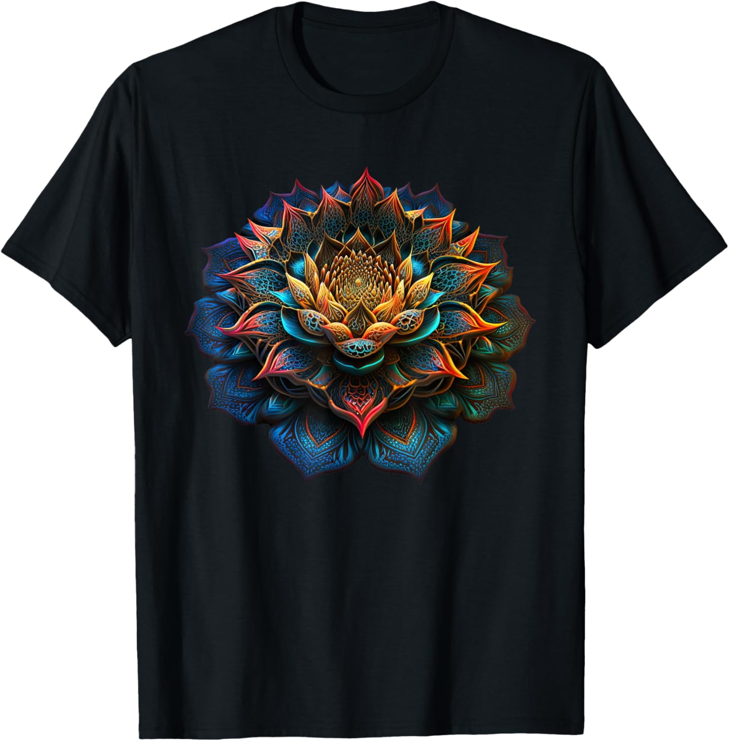 Lotus Flower Yoga Zen Bohemian Namaste Meditation.. T-Shirt - Walmart.com