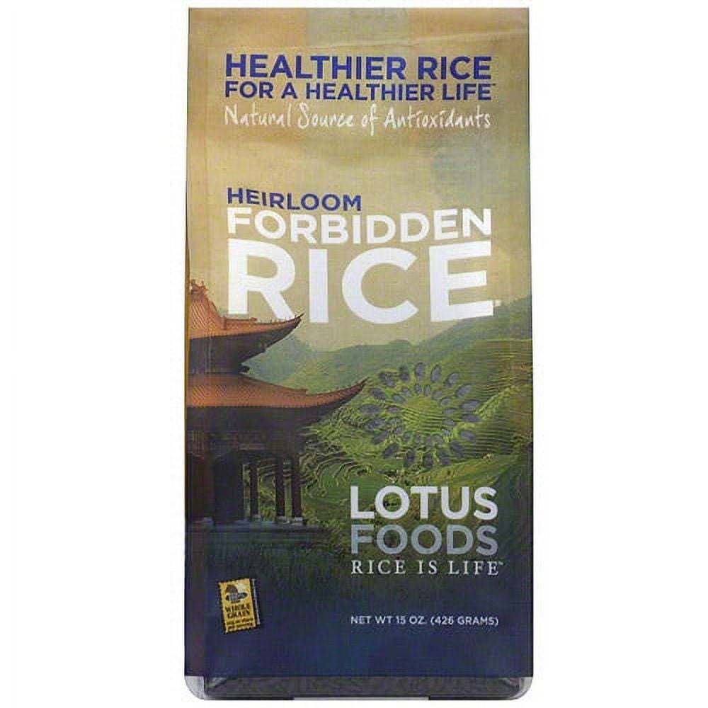 Lotus Foods Heirloom Forbidden Rice, 15 oz (Pack of 6) - Walmart.com