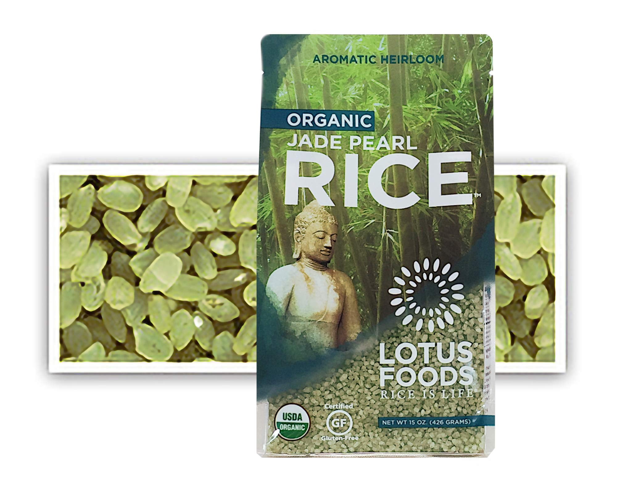 Lotus Foods Organic Jade Pearl Rice, SMR15 Ounce (packaging may vary ...