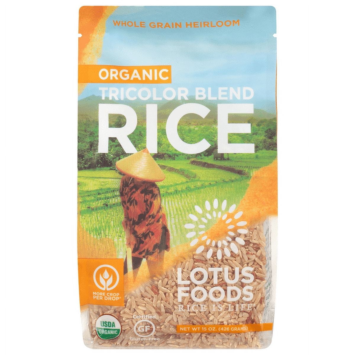 Lotus Foods Organic Tricolor Blend Rice - 15 oz Pack of 3 - Walmart.com