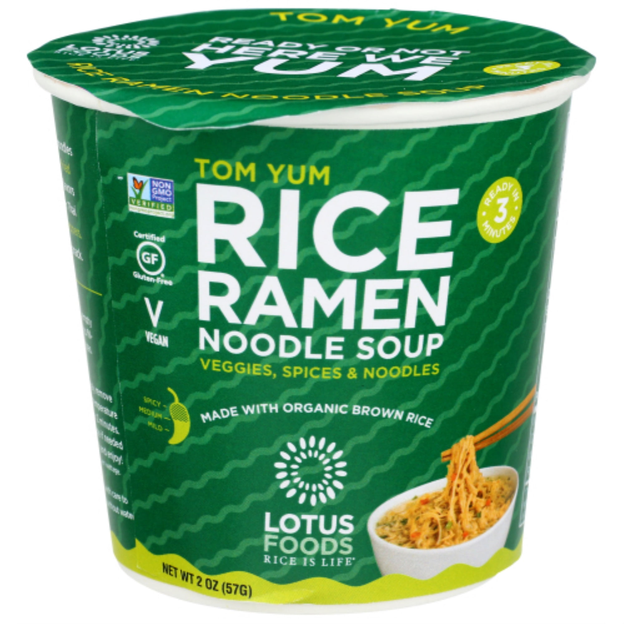 Lotus Foods Rice Ramen Noodles Soup, Tom Yum, 2 oz, 6 Count - Walmart.com