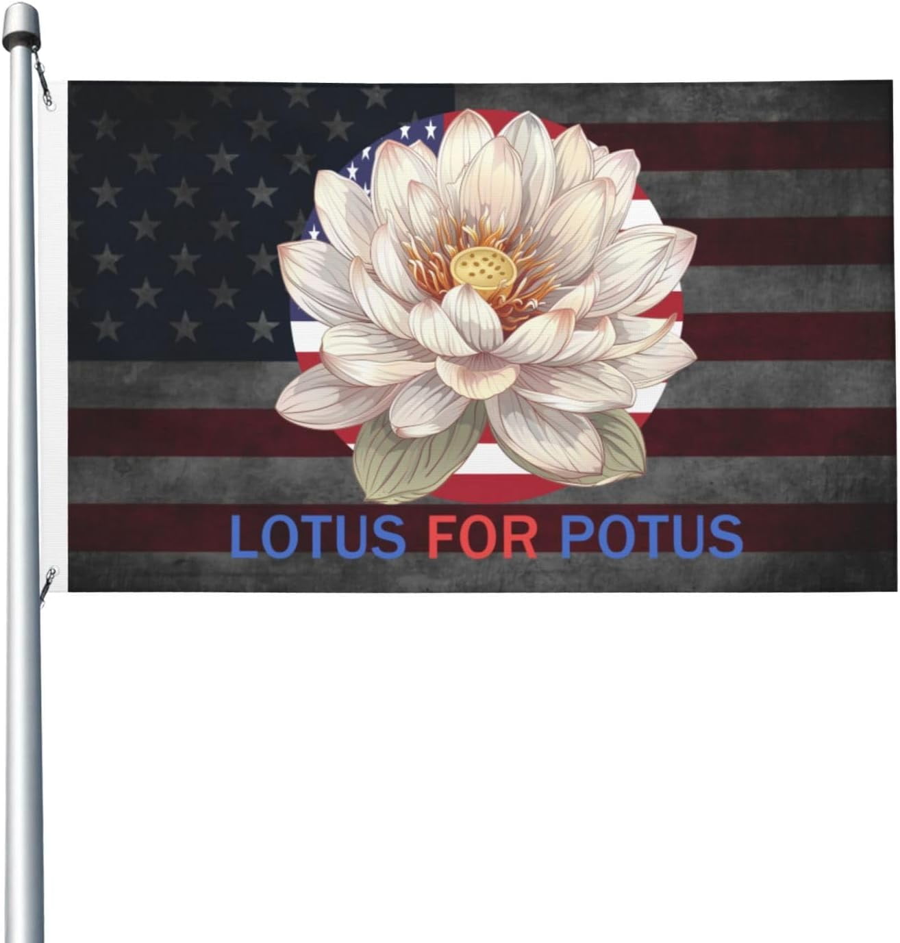 Lotus For Potus Kamala Harris For President 2024 3x5 Ft Double Sided ...