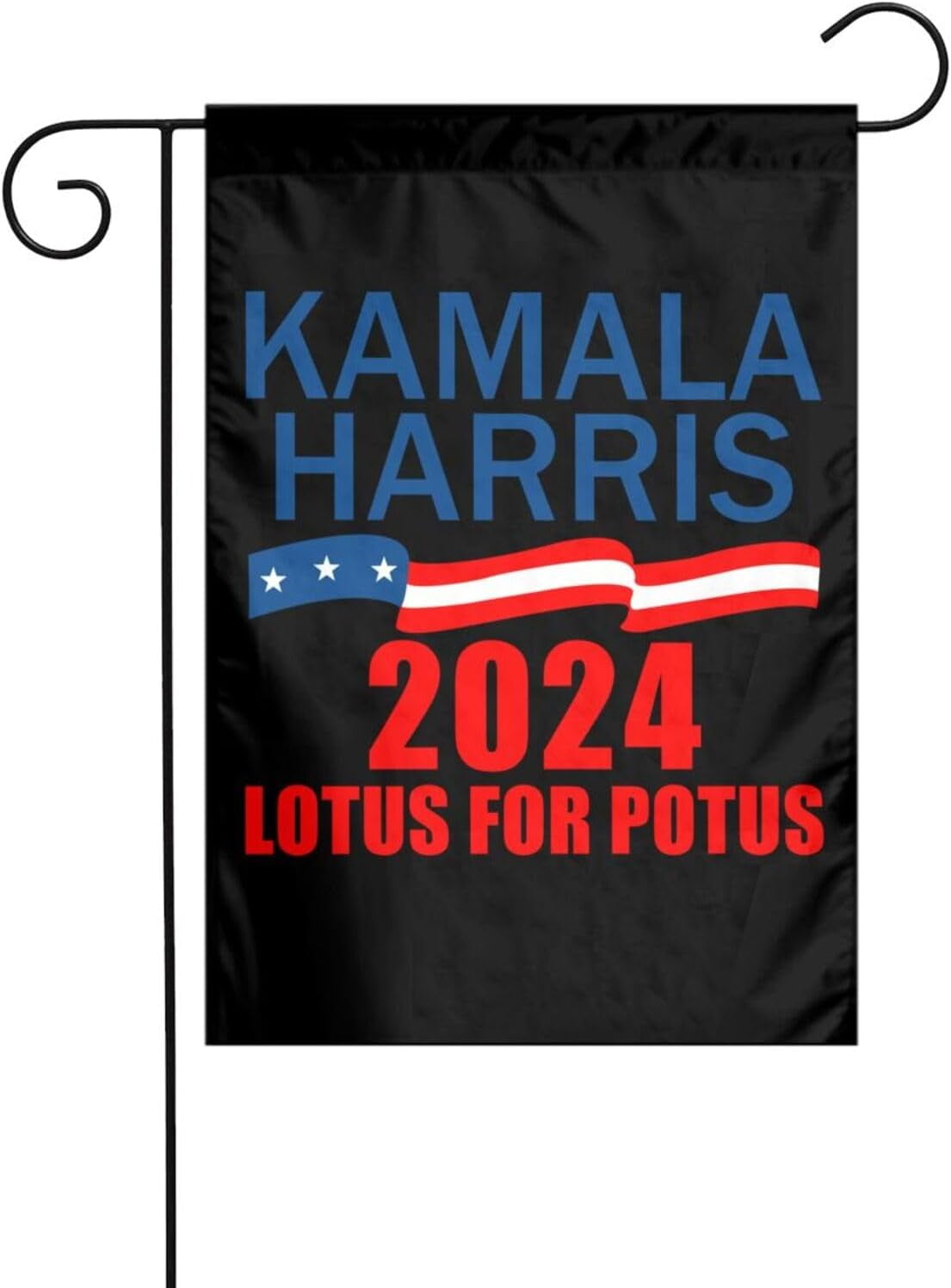 Lotus For Potus Kamala Harris For President 2024 Double-Sided Garden ...
