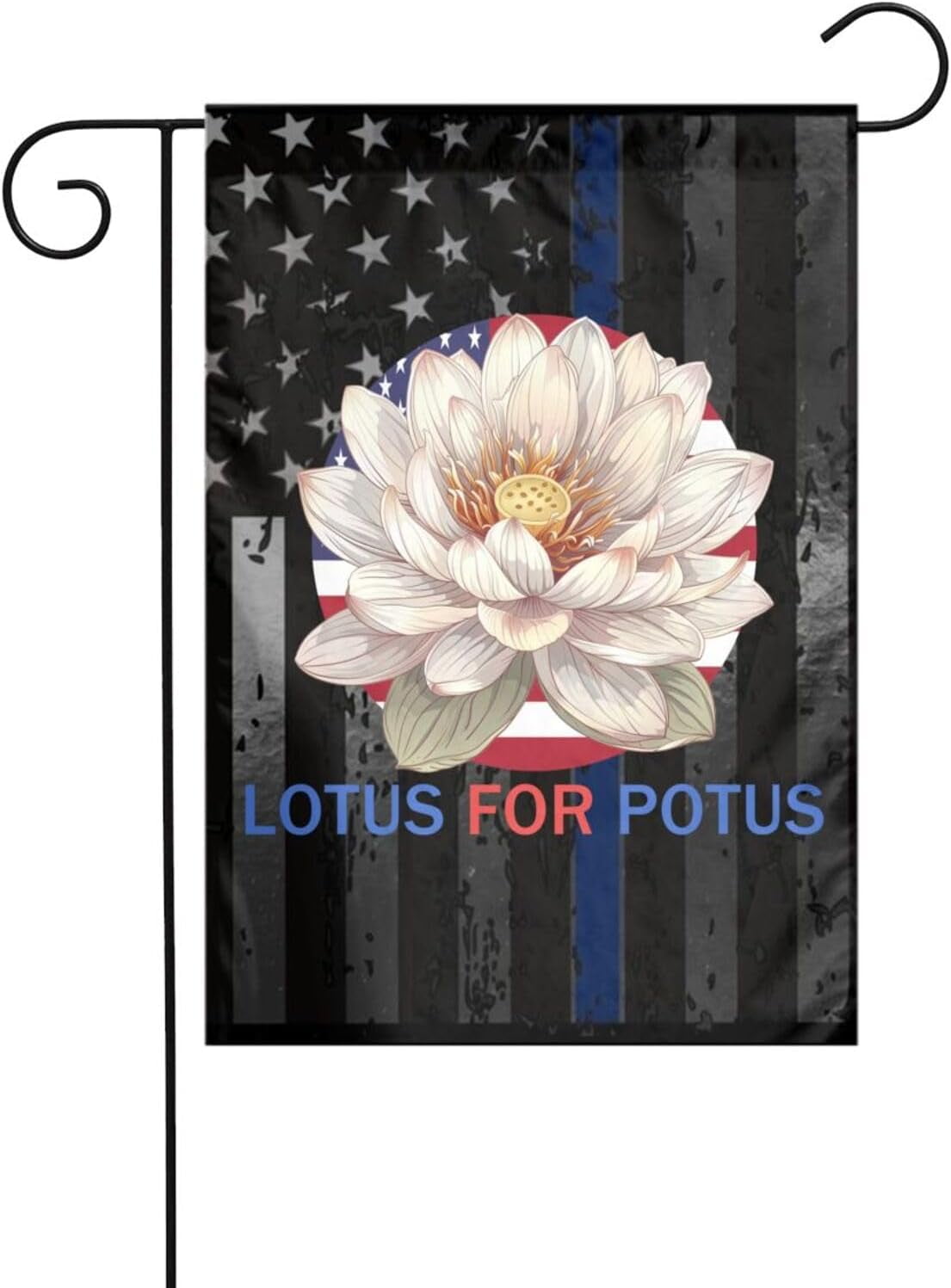 Lotus For Potus Kamala Harris For President 2024 Double-Sided Garden ...