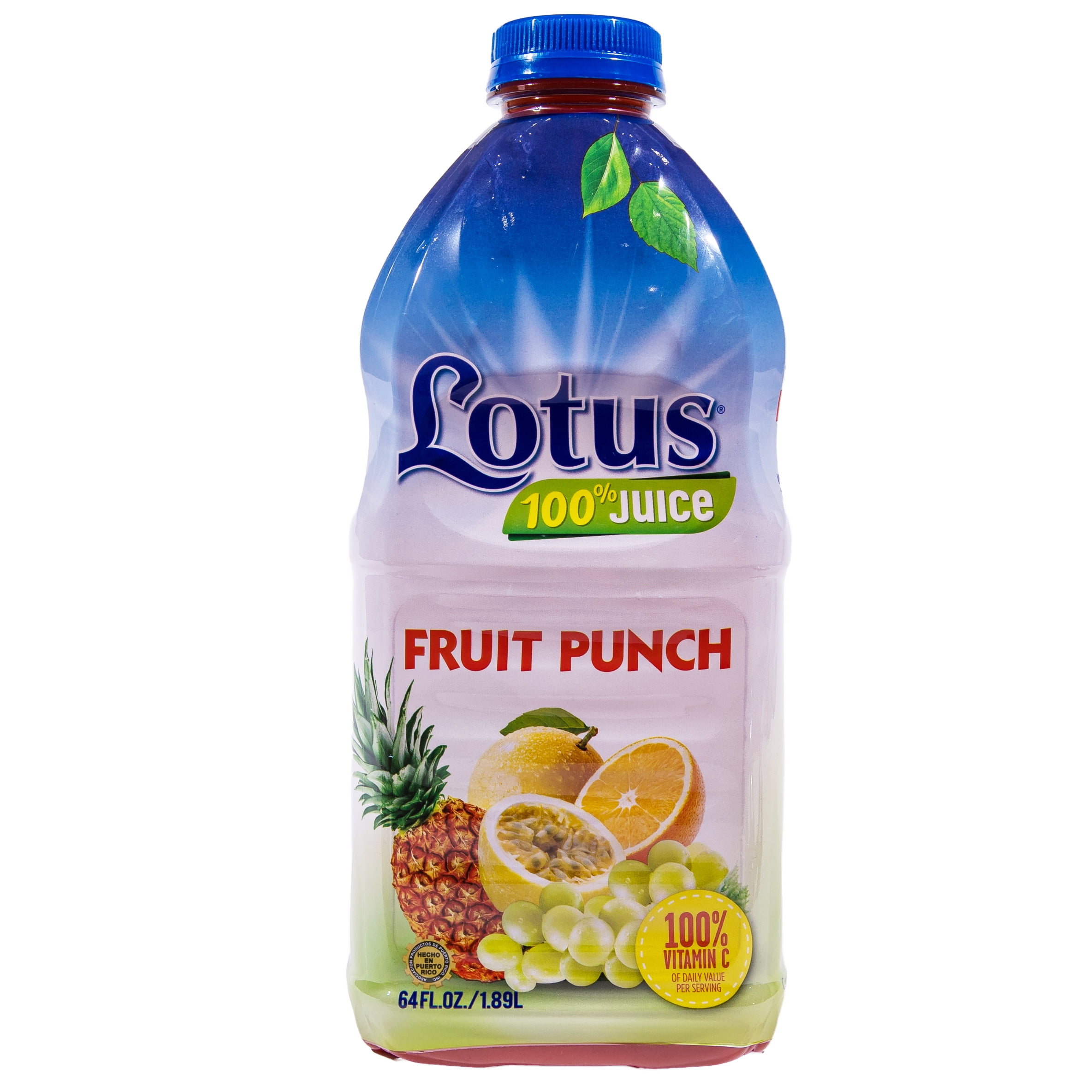 Lotus Fruit Punch 100% Juice, From Concentrate, 100% Vitamin C, Plastic ...