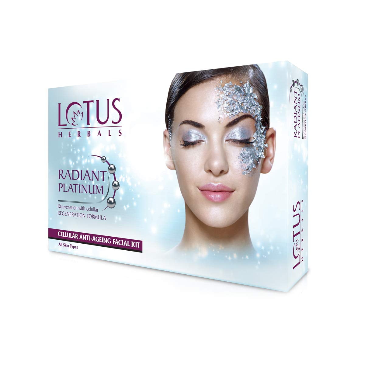 Lotus Herbals Radiant Platinum Cellular Anti-Ageing 1 Facial Kit | 37g ...