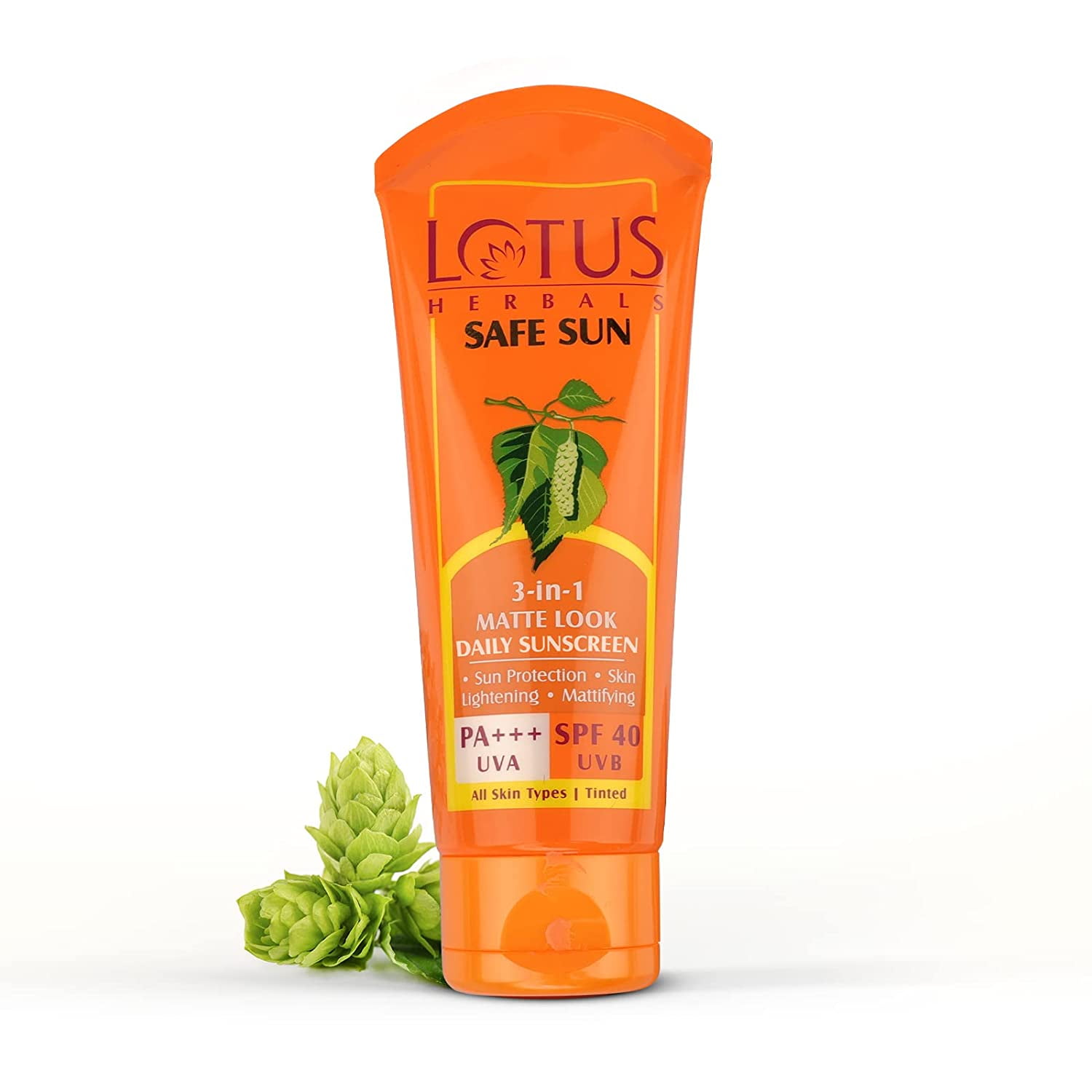 Lotus Herbals Safe Sun 3-In-1 Matte Look Daily Sunblock Lotion SPF 40 ...