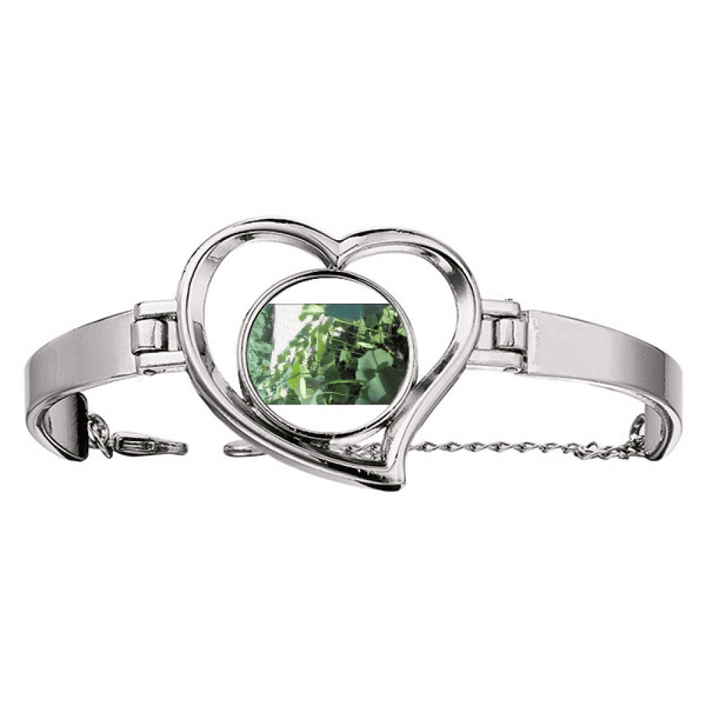 Lotus Lake Pool Art Deco Fashion Bracelet Heart Jewelry Wire Bangle ...