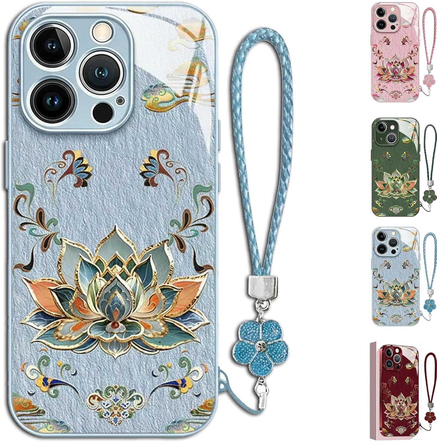 Lotus Lanyard Hard Case, Curranet Lotus Lanyard Hard Case for iPhone 17 ...