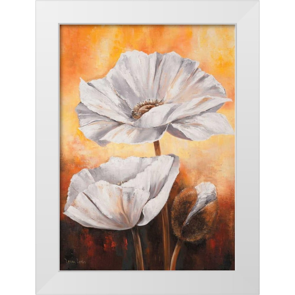 Lotus, Lenna 11x14 White Modern Wood Framed Museum Art Print Titled ...