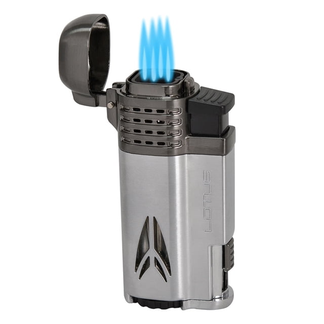 Lotus Lighter Defiant L65 Quad Jet Lighter - Chrome - Walmart.com