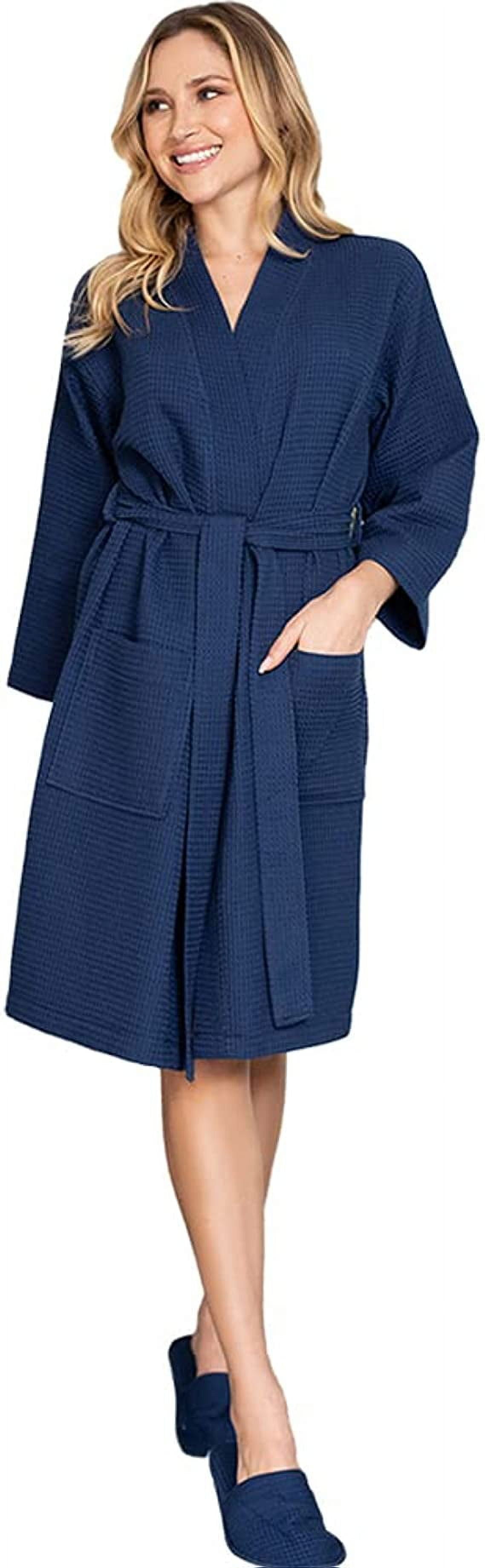 Lotus Linen Lightweight Waffle Robe for Women Kimono Bridesmaids Womens ...
