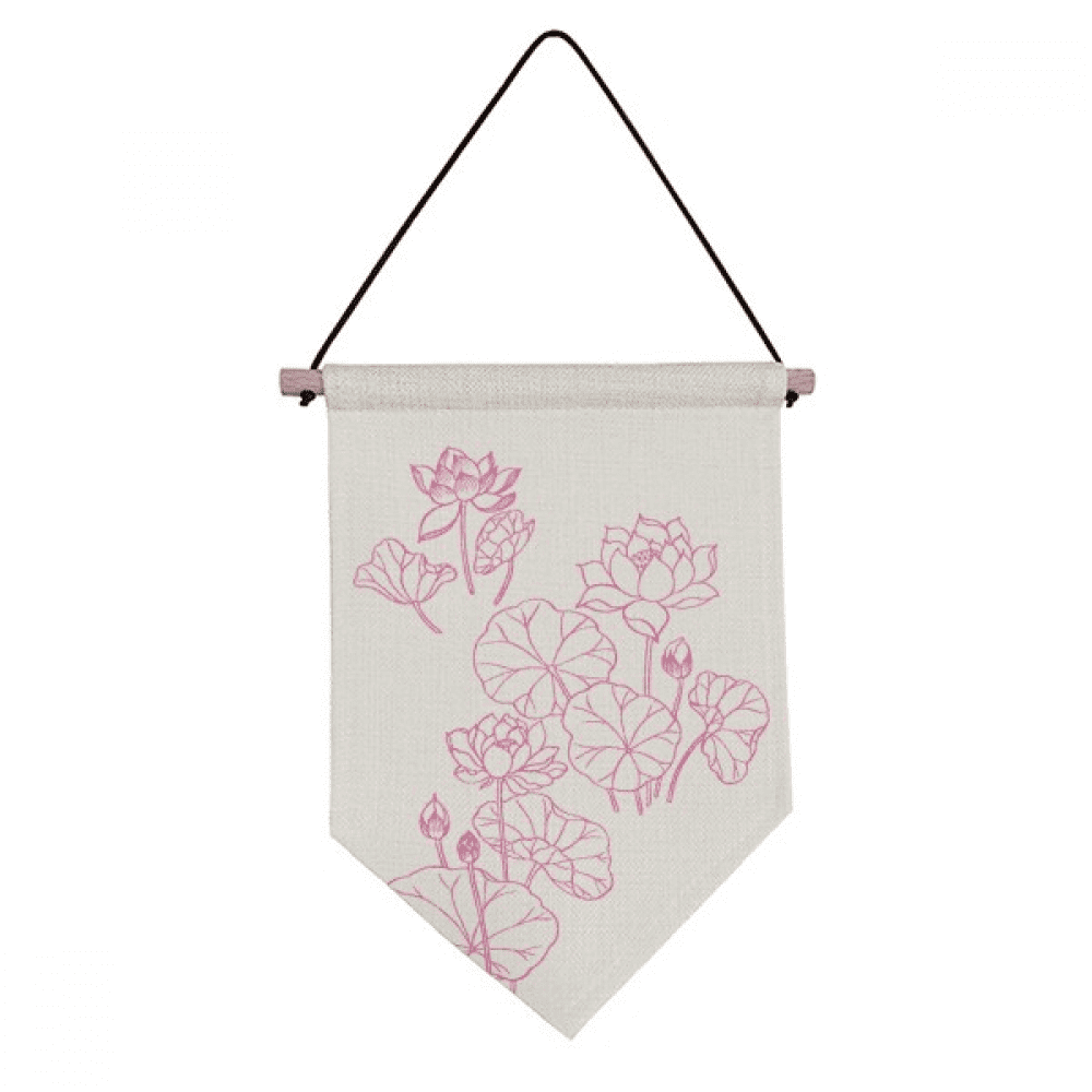 Lotus Lotus Flower Flower Canvas Flag Hanging Wall Art Decor Banner ...