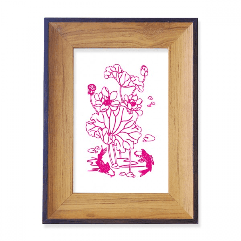 Lotus Lotus Flower Lotus Root Fish Water Photo Frame Exhibition Display ...