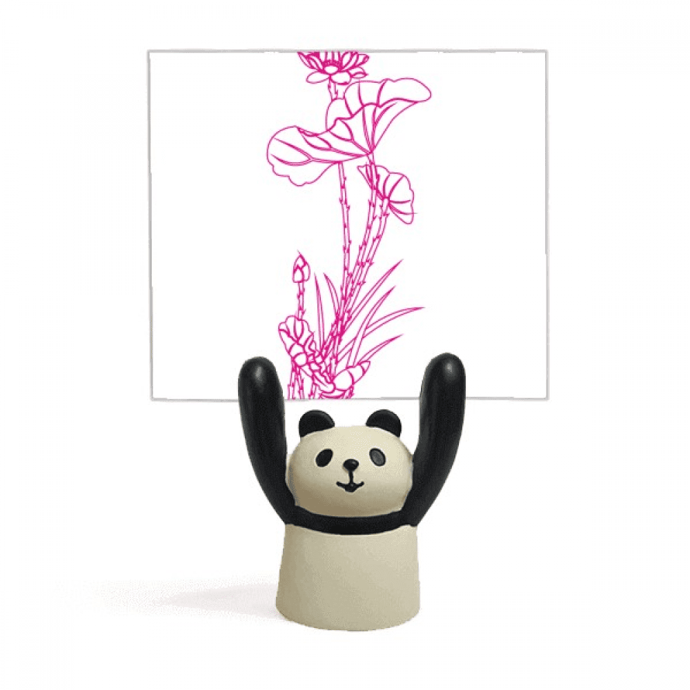 Lotus Lotus Flower Reed Flower Memo Holder Cartoon Animal Panda Stand ...