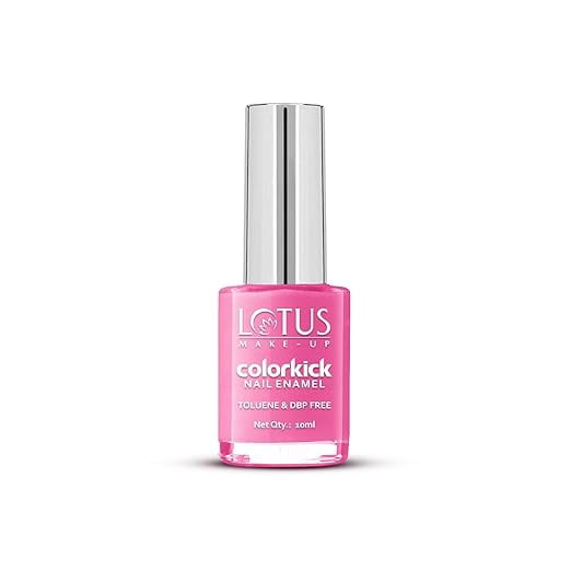 Lotus Makeup Colorkick Nail Enamel - Pink Rage 918, 10ml - Walmart.com