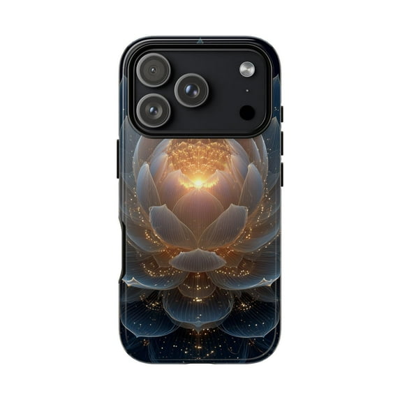 Lotus Mandala Flower Glowing Light Spiritual Design Phone Case with ...