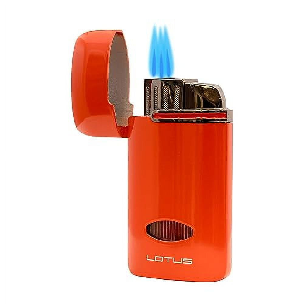 Lotus Matrix Triple Torch Lighter with Punch – Orange - Walmart.com