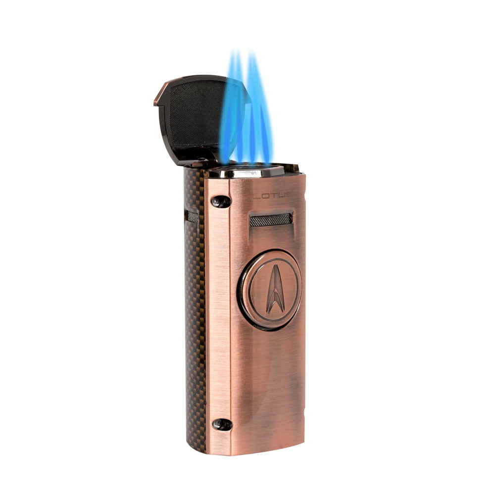 Lotus Quad Torch Table Lighter - Copper for Office Breakroom - Walmart ...