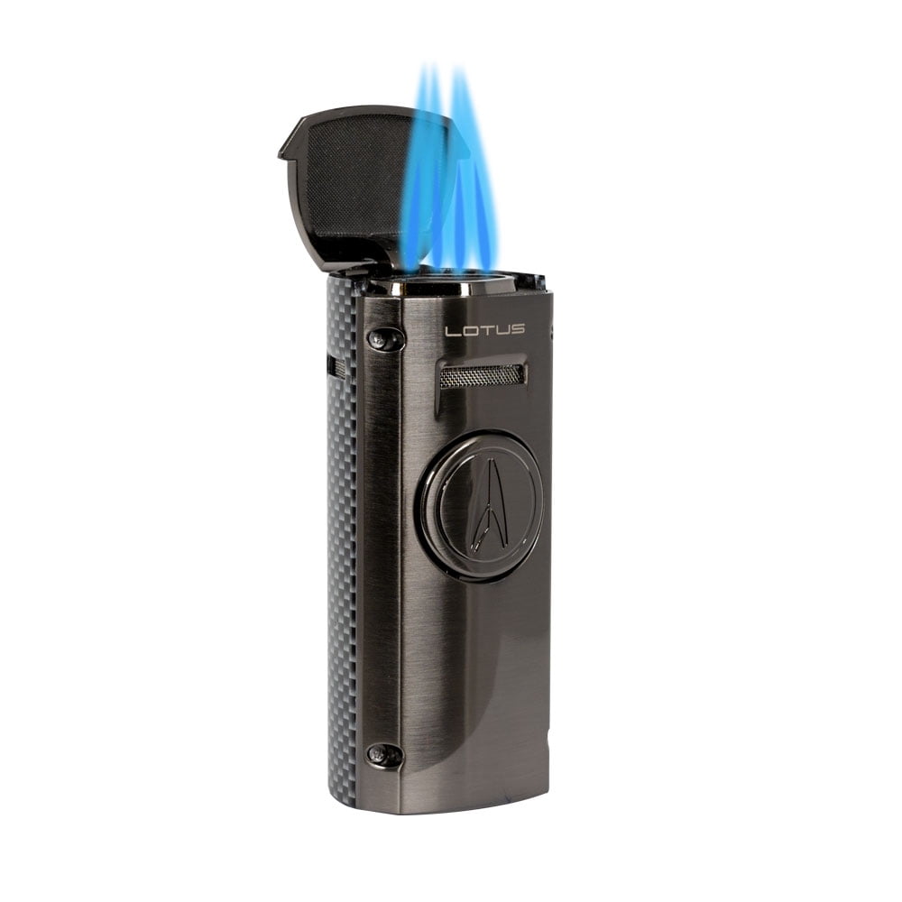 Lotus Minister Quad Torch Table Lighter - Gunmetal - Walmart.com