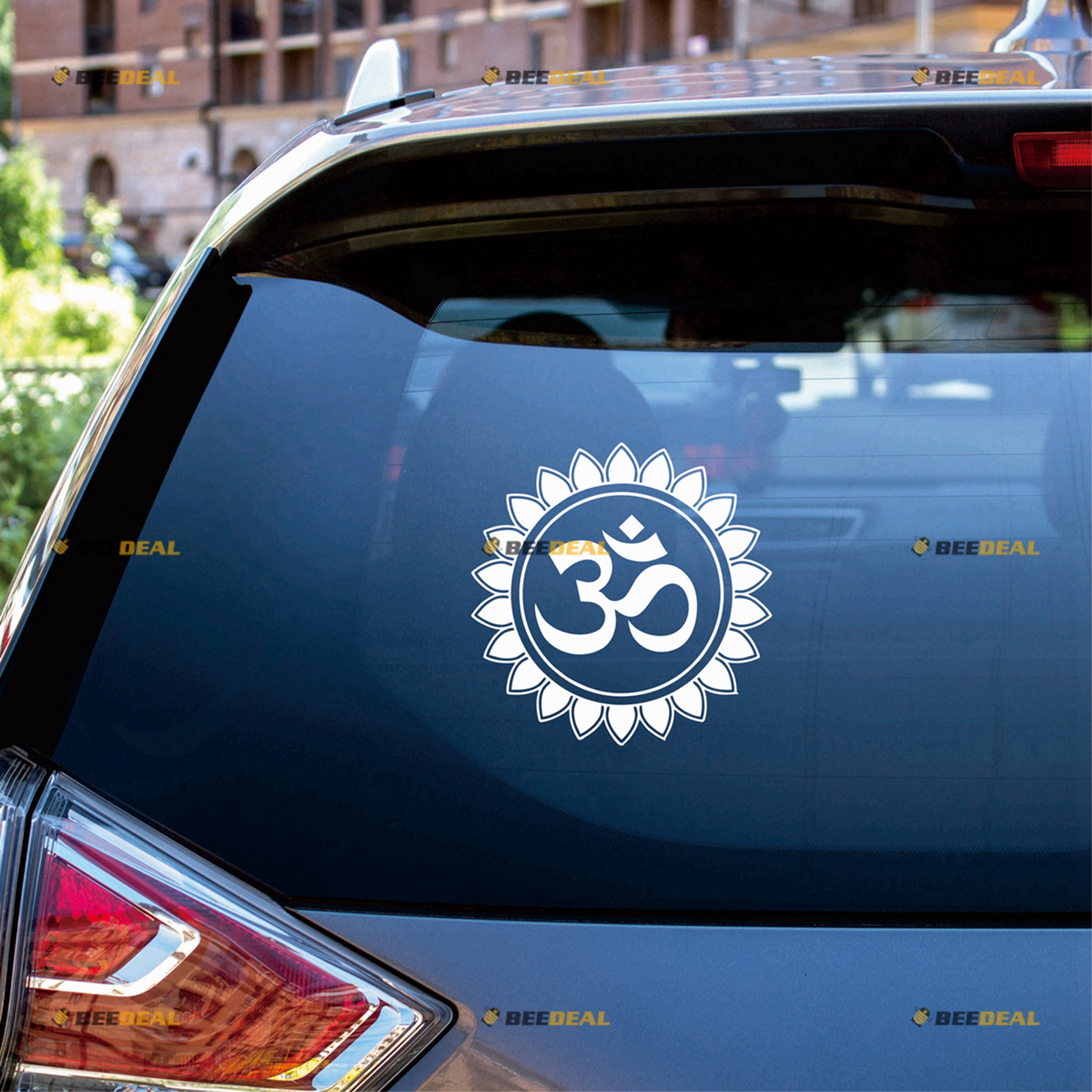 Lotus Om Symbol Sticker Decal Vinyl Yoga Hindu Hinduism Buddhism Aum ...