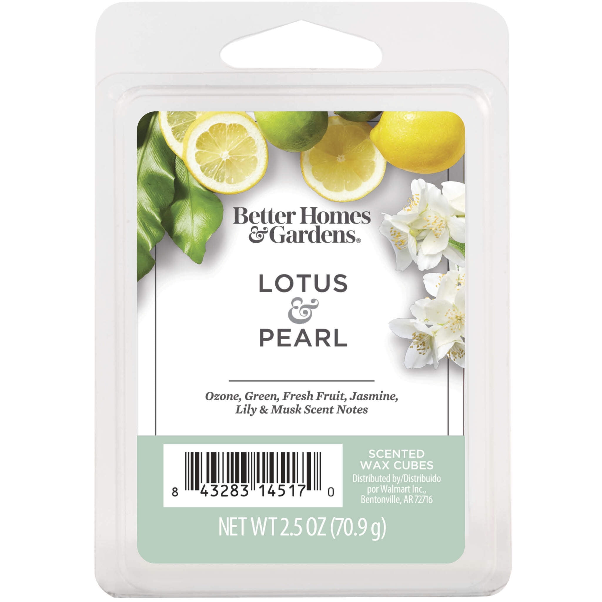 Lotus & Pearl Scented Wax Melts, Better Homes & Gardens, 2.5 oz (1-Pack ...