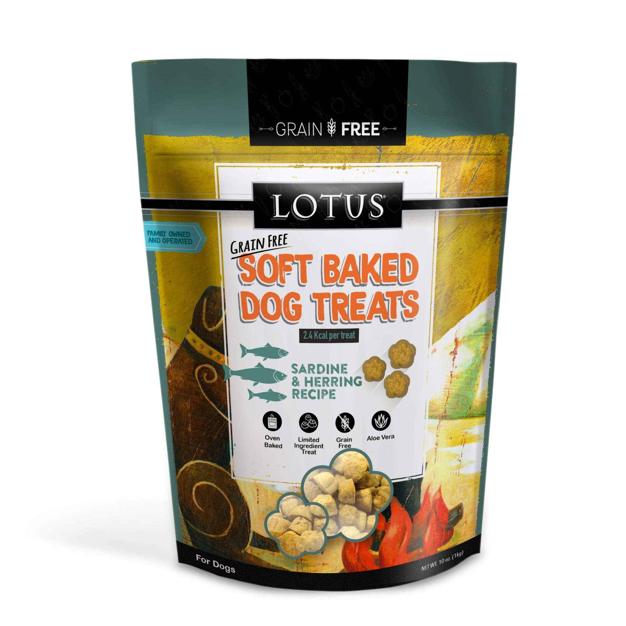 Lotus Pet Food, Soft IRF13 Baked Treat Sardine Herring, 10 Ounce ...