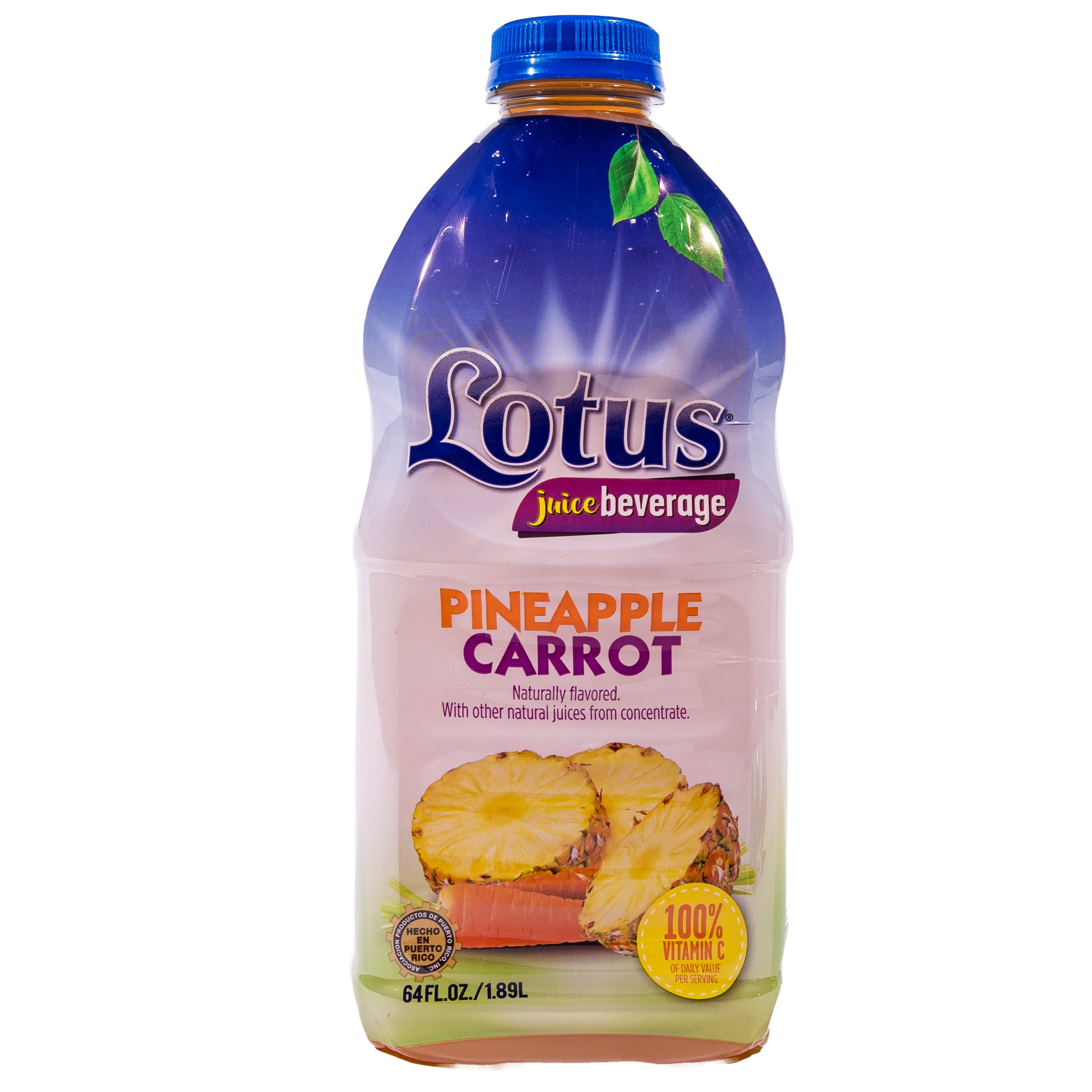 Lotus Pineapple Carrot, Pet Shelf Stable Plastic Bottle 64 fl oz ...
