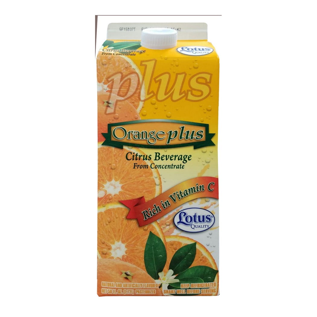 Lotus Plus Orange Citrus Beverage, Rich in Vitamin C, Lotus Quality, 58 ...
