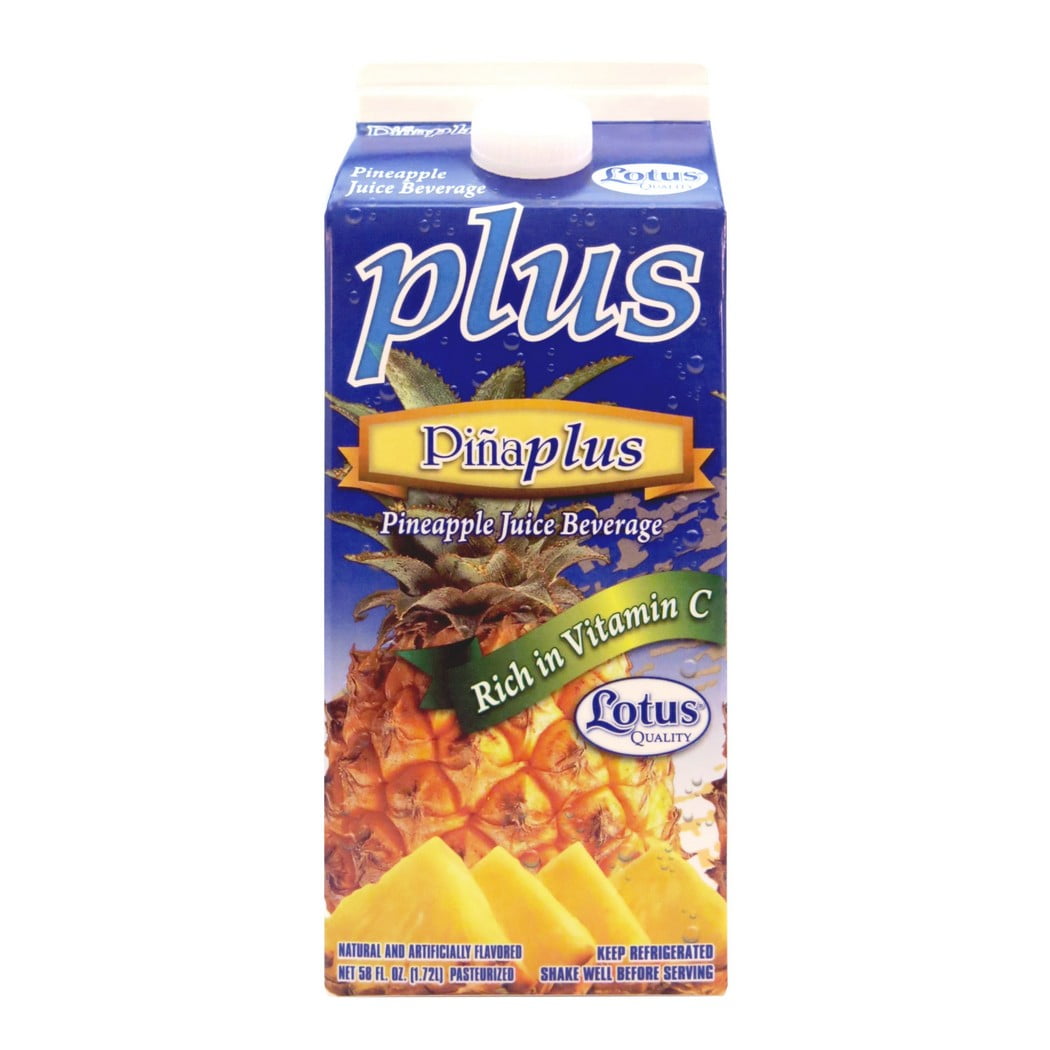 Lotus Pineapple Juice Beverage With Pulp, Rich in Vitamin C, 58 fl oz ...