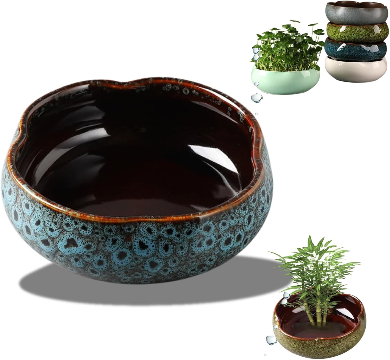 Lotus Pots for Water Plants Indoor, Lotus Planters for Indoor Plants ...