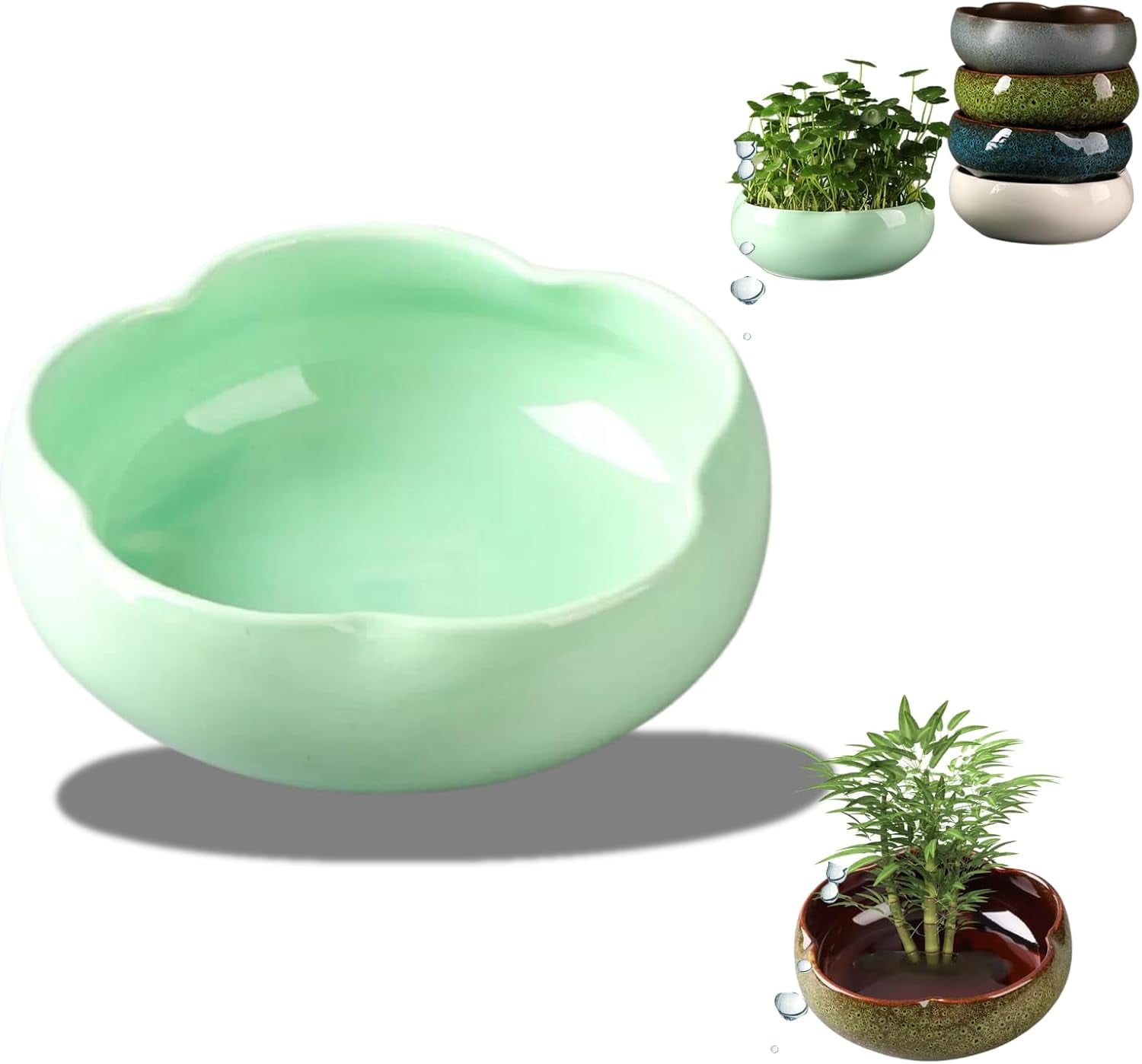 Lotus Pots for Water Plants Indoor, Lotus Planters for Indoor Plants ...
