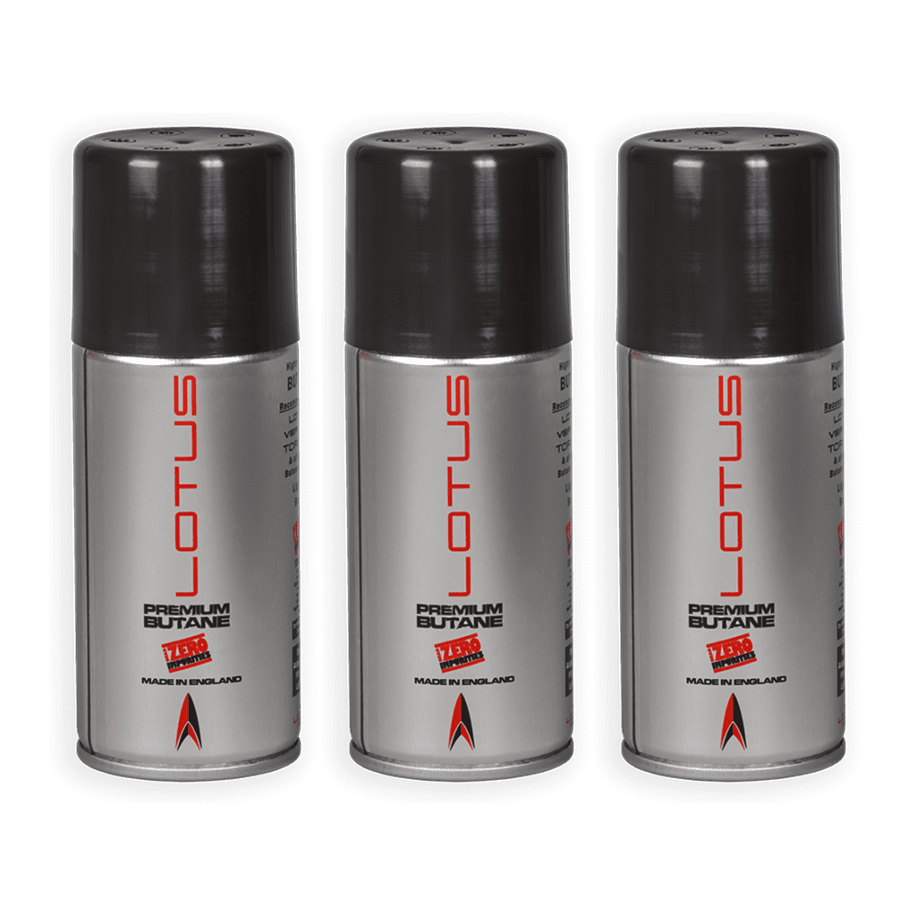 Lotus Premium Butane Gas 150ml - 3 Pack - Walmart.com