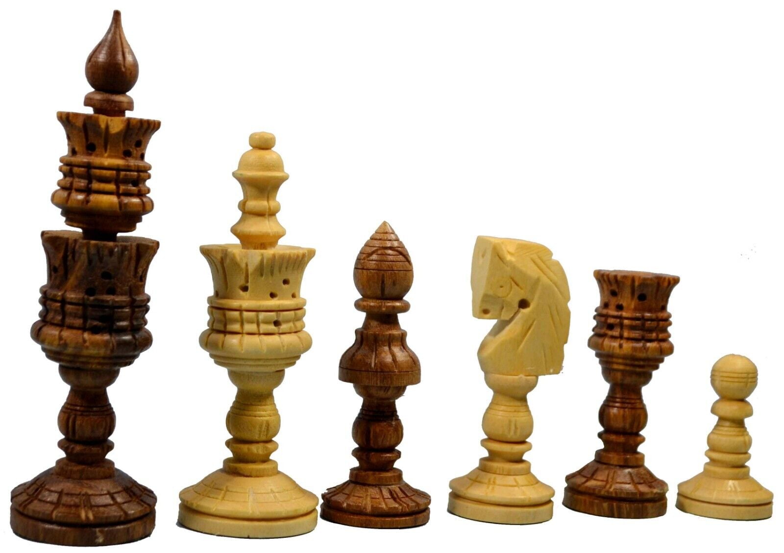 Lotus Series - Unique Hand Carved Chess Set & Artistic Chess Pieces ...