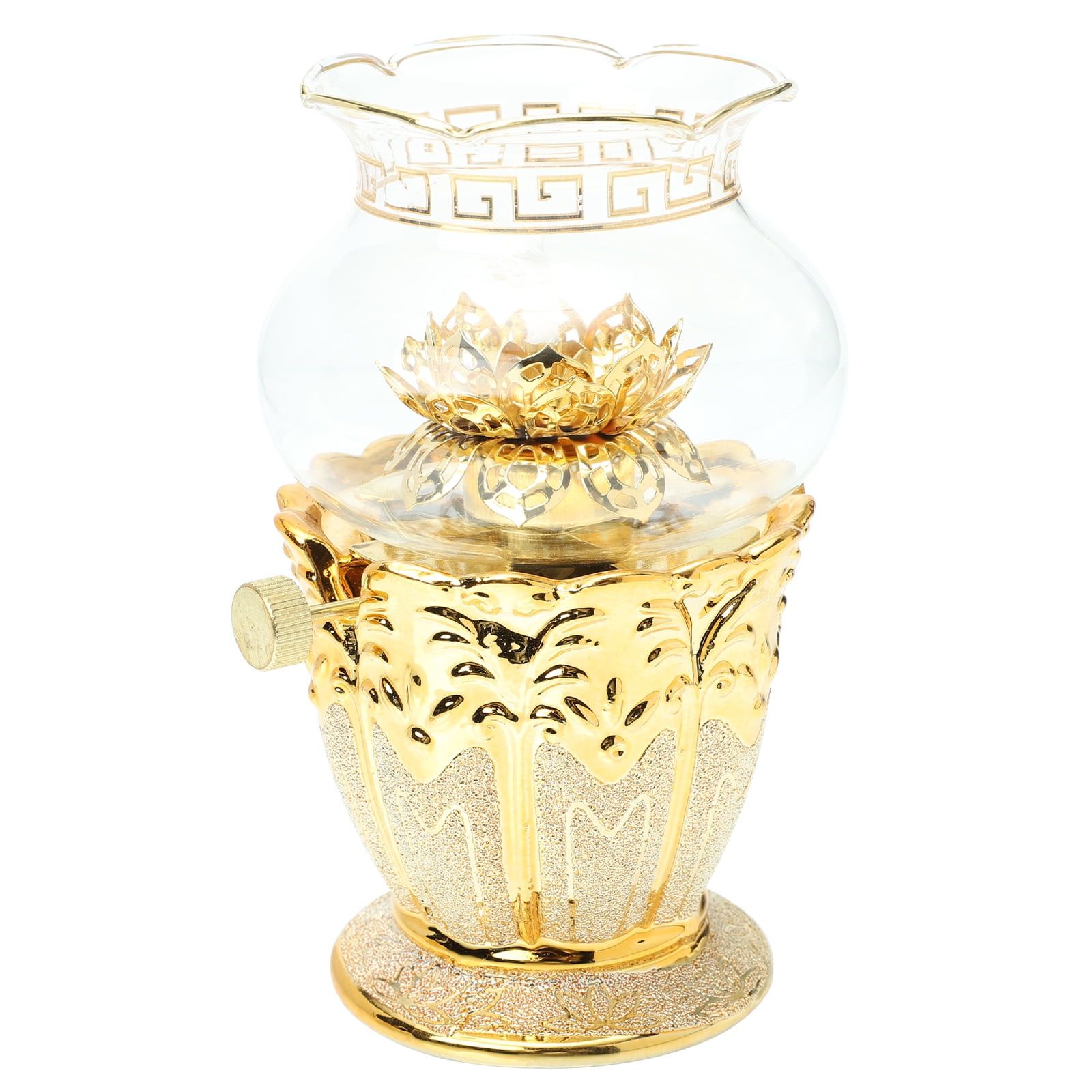 Lotus Shaped Kerosene Light Oil Lamp for Home Candle Electric Diffuser ...