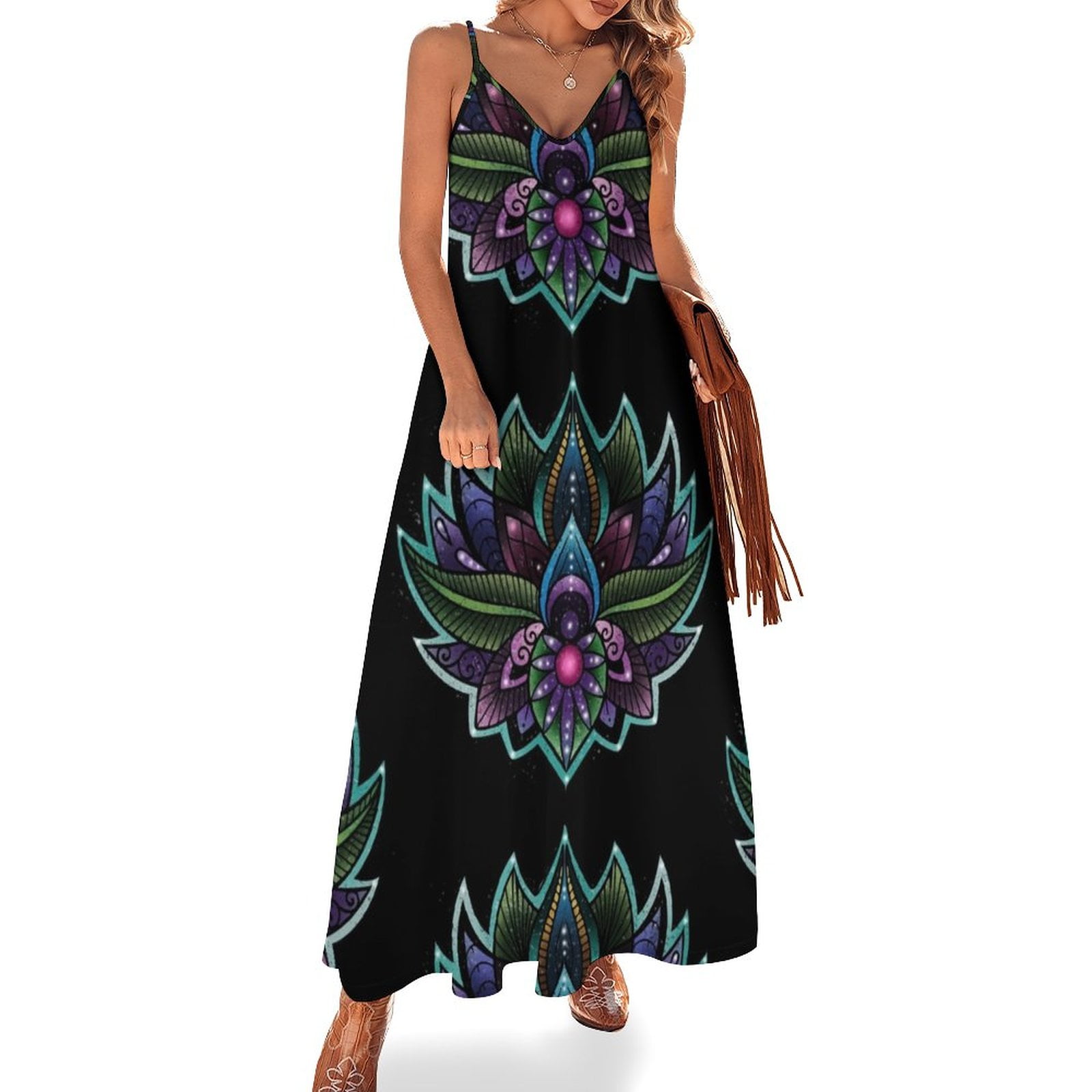 Lotus Sleeveless Dress luxury woman evening dress Bridesmaid dress ...
